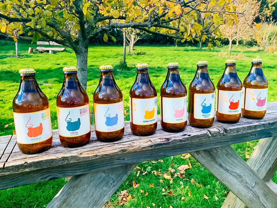 Bignose & Beardy real Sussex cider - made with enthusiasm